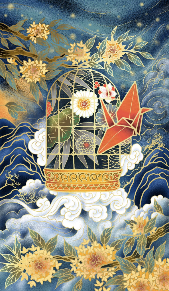 The golden cage NFT – tatorigami